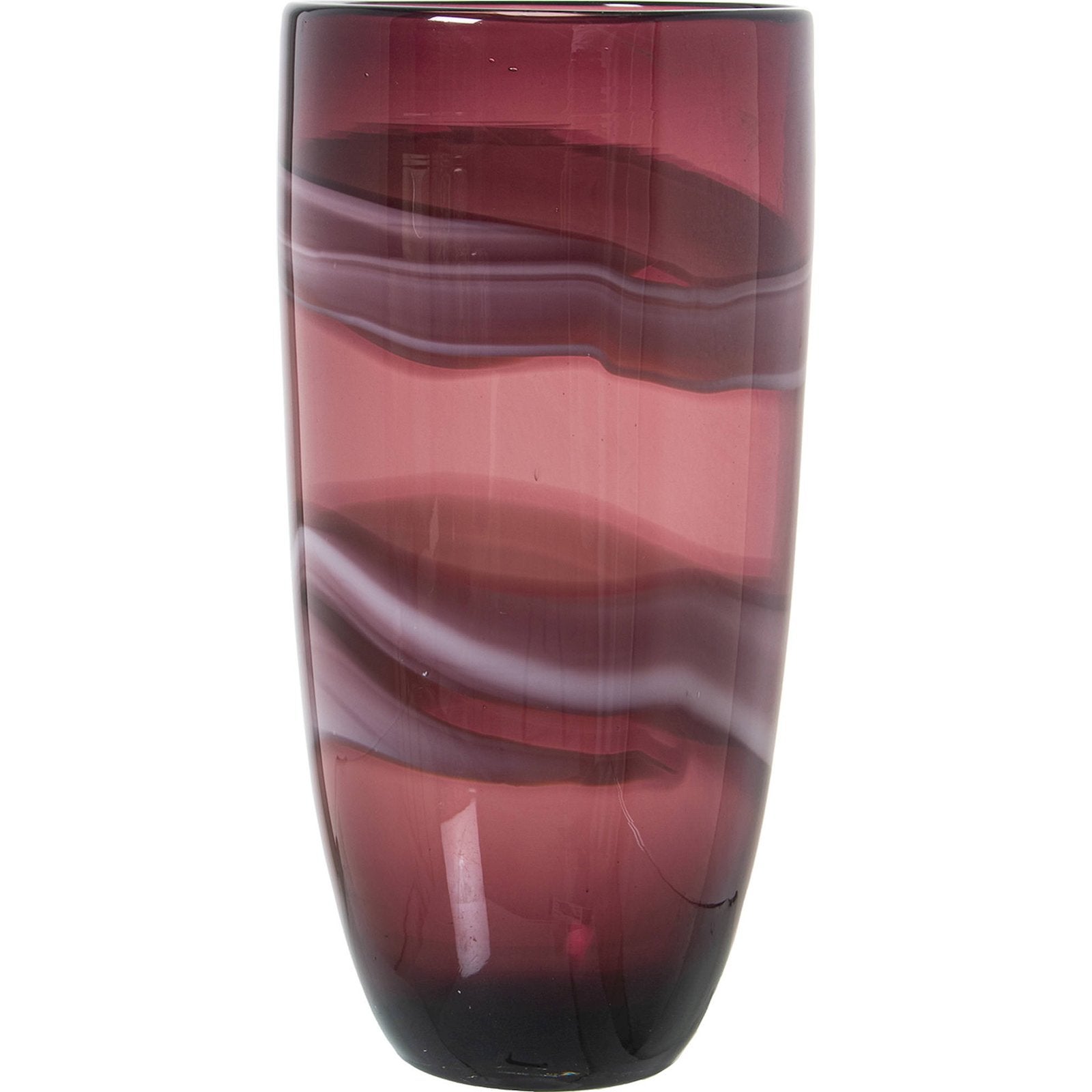 Vase en verre rouge élégance intérieure chic 18 x 18 x 36 cm Rouge ...