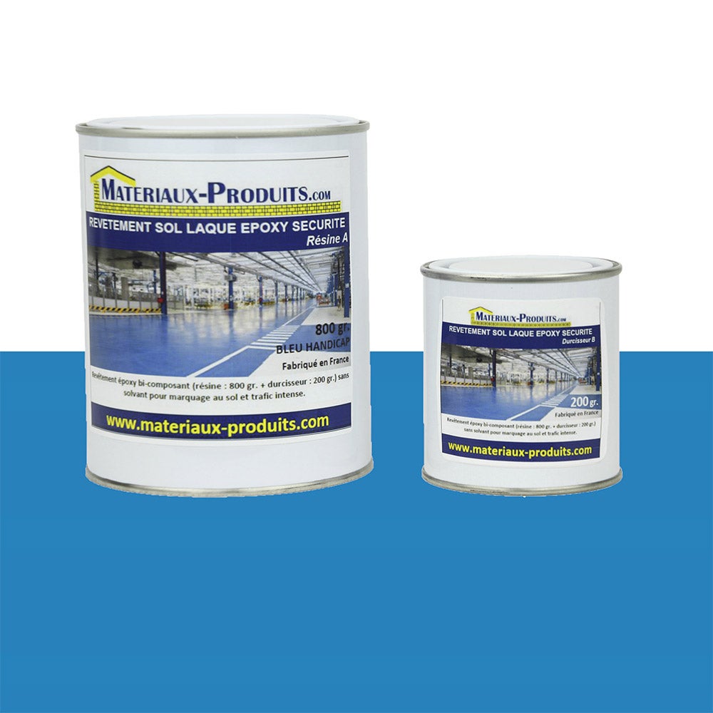 Revêtement peinture sol laque époxy sécurité marquage Kit de 5 Kg Bleu ...