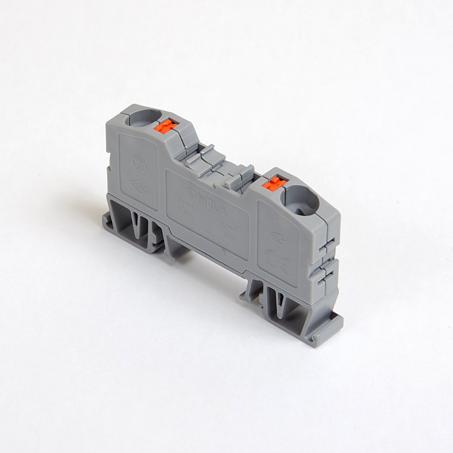 ONKA Regleta de bornes de carril DIN de 10 mm2 de conexiAłn por resorte ...