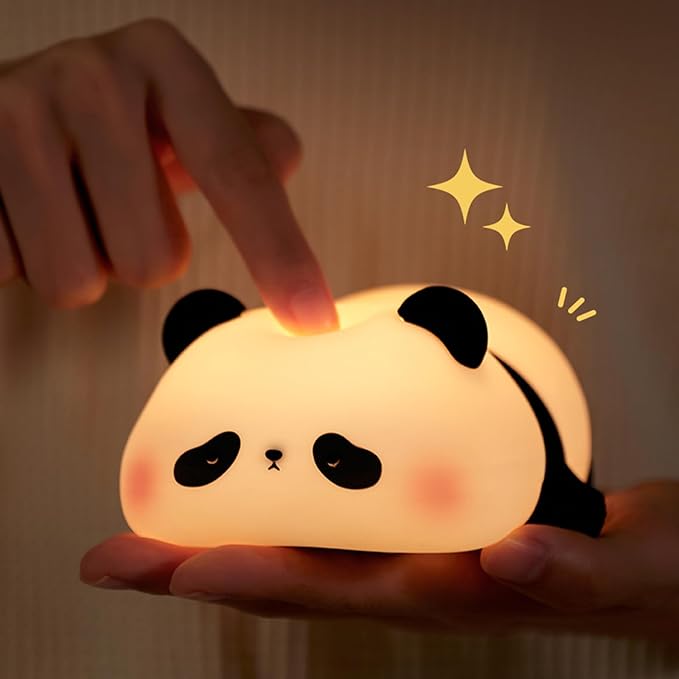 Veilleuse Panda pour enfants - Lampe mignonne rechargeable, intensité ...
