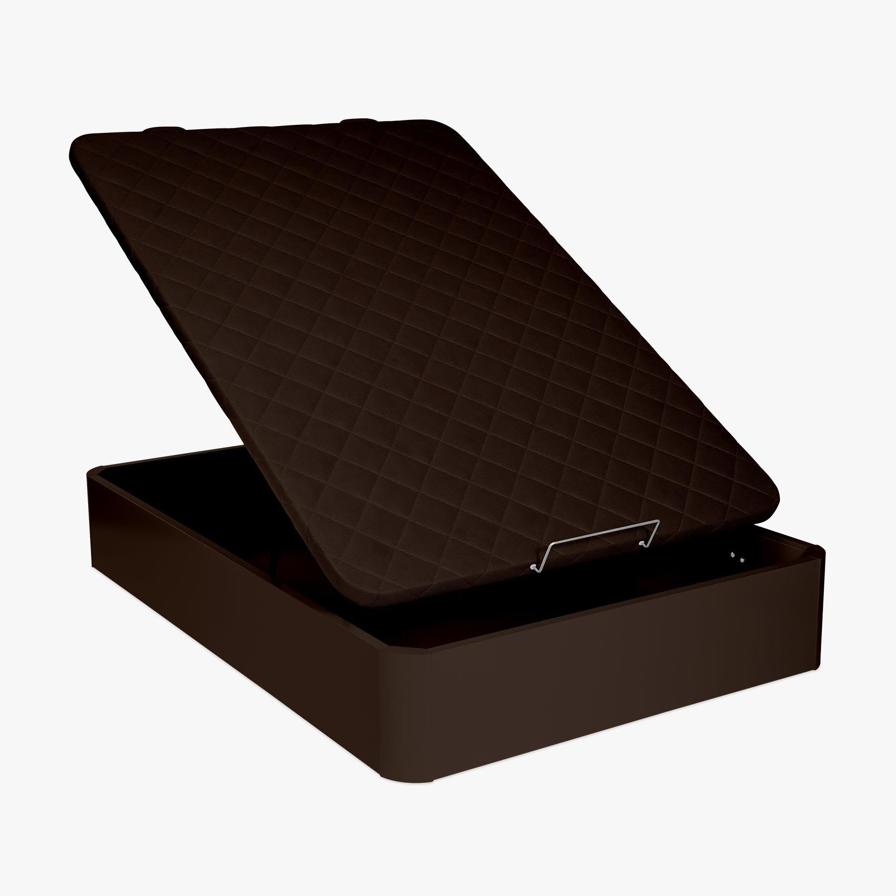 Divano letto imbottito in legno color wengé 150x200 | Leroy Merlin