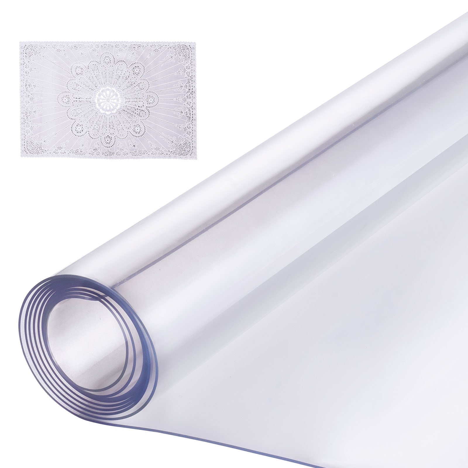VEVOR Protector de escritorio de PVC transparente, 42 x 96 pulgadas, 1 ...