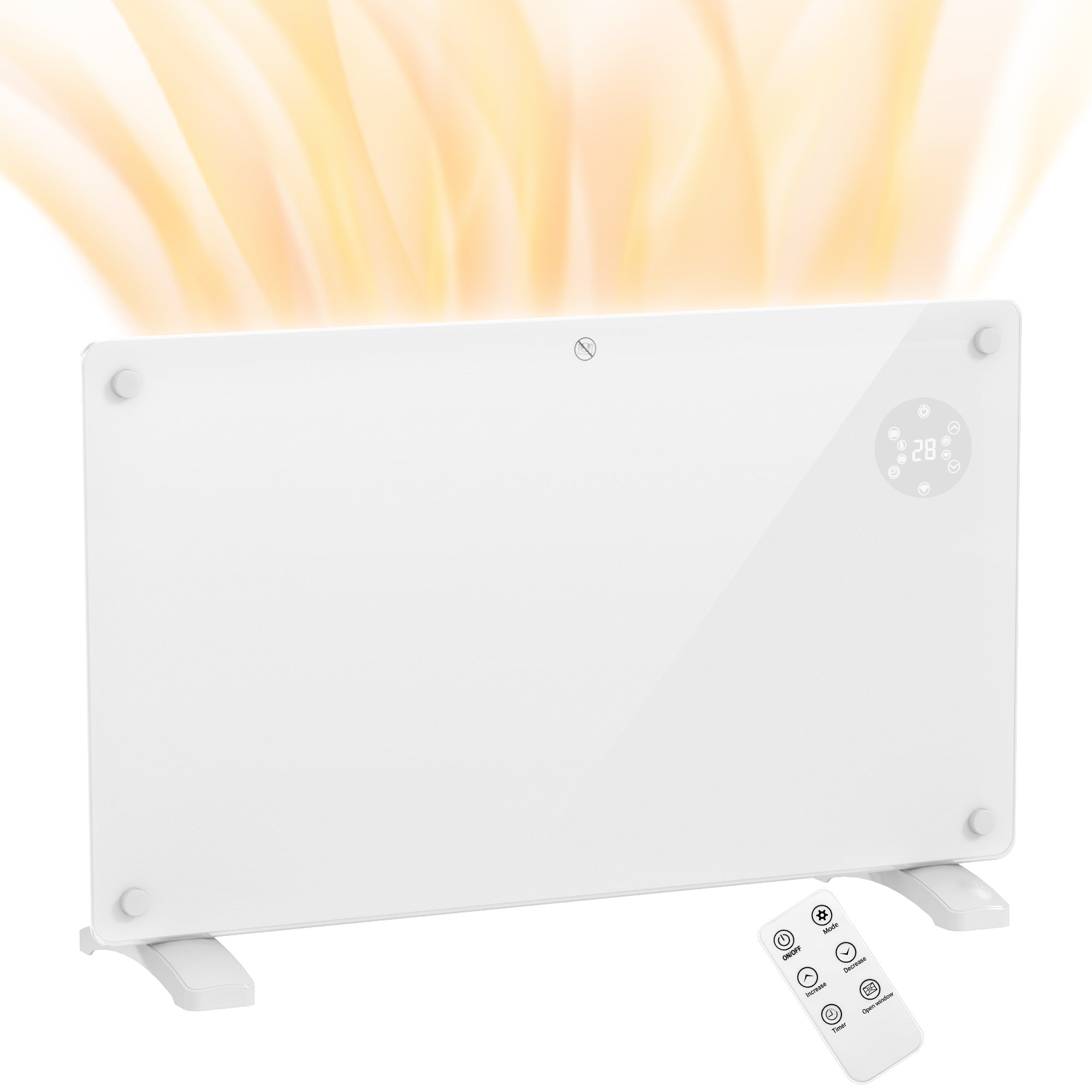 Chauffage électrique de 1500 W, pouvant être posé sur pied ou fixé au ...