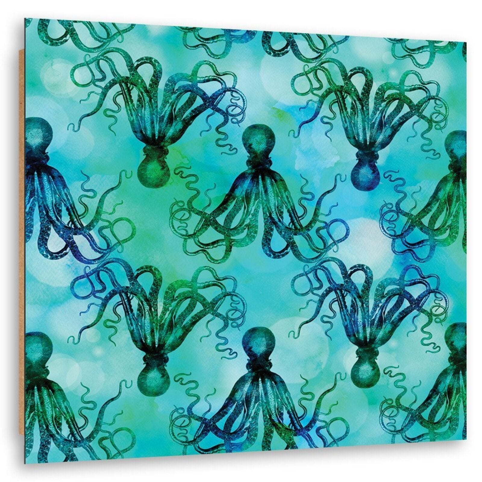 Tableau bois conception de poulpes - 80 x 80 cm | Leroy Merlin