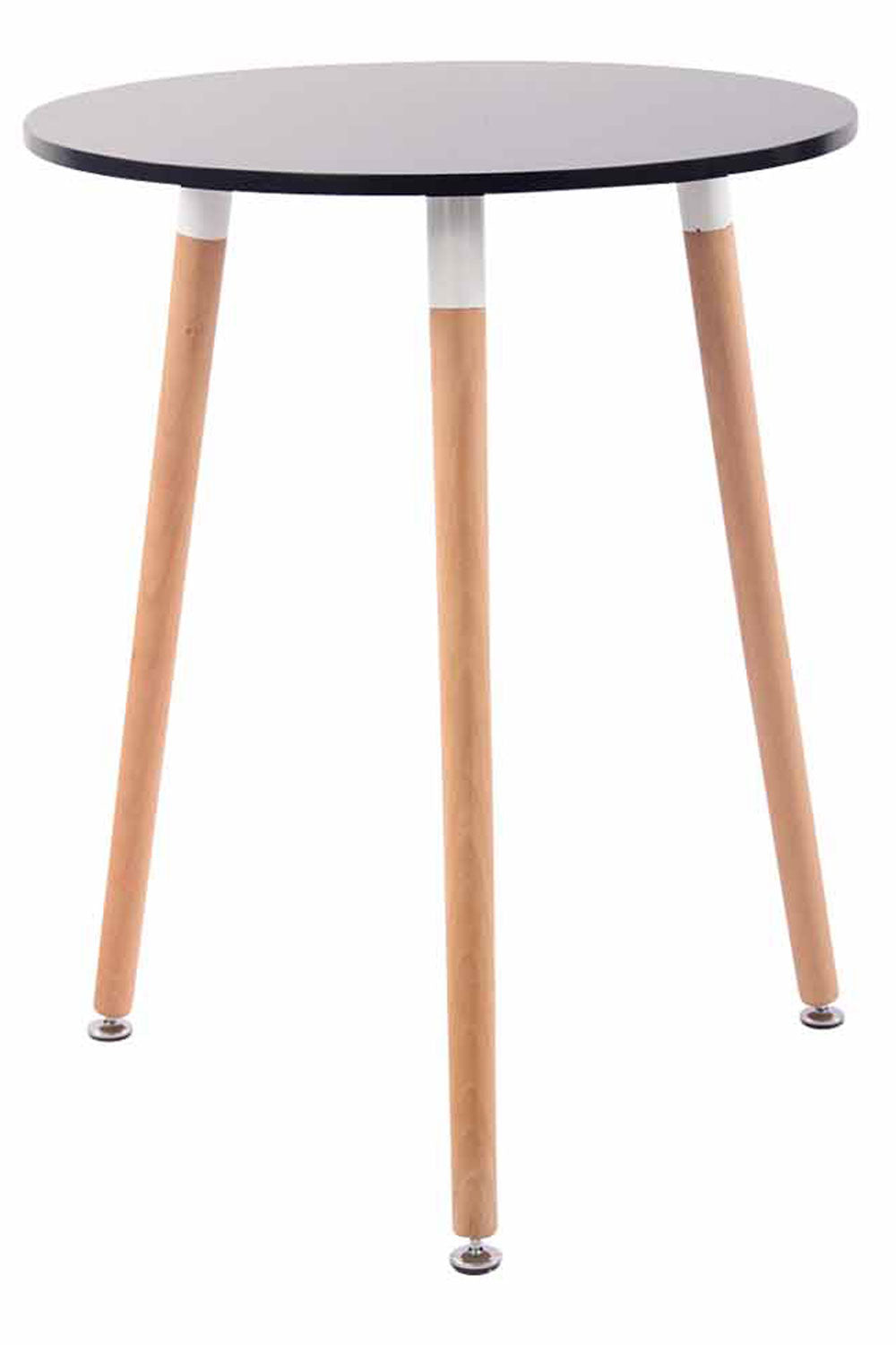 Table design simple hauteur 75 cm diamètre 60 cm en MDF noir 10_0005528 ...