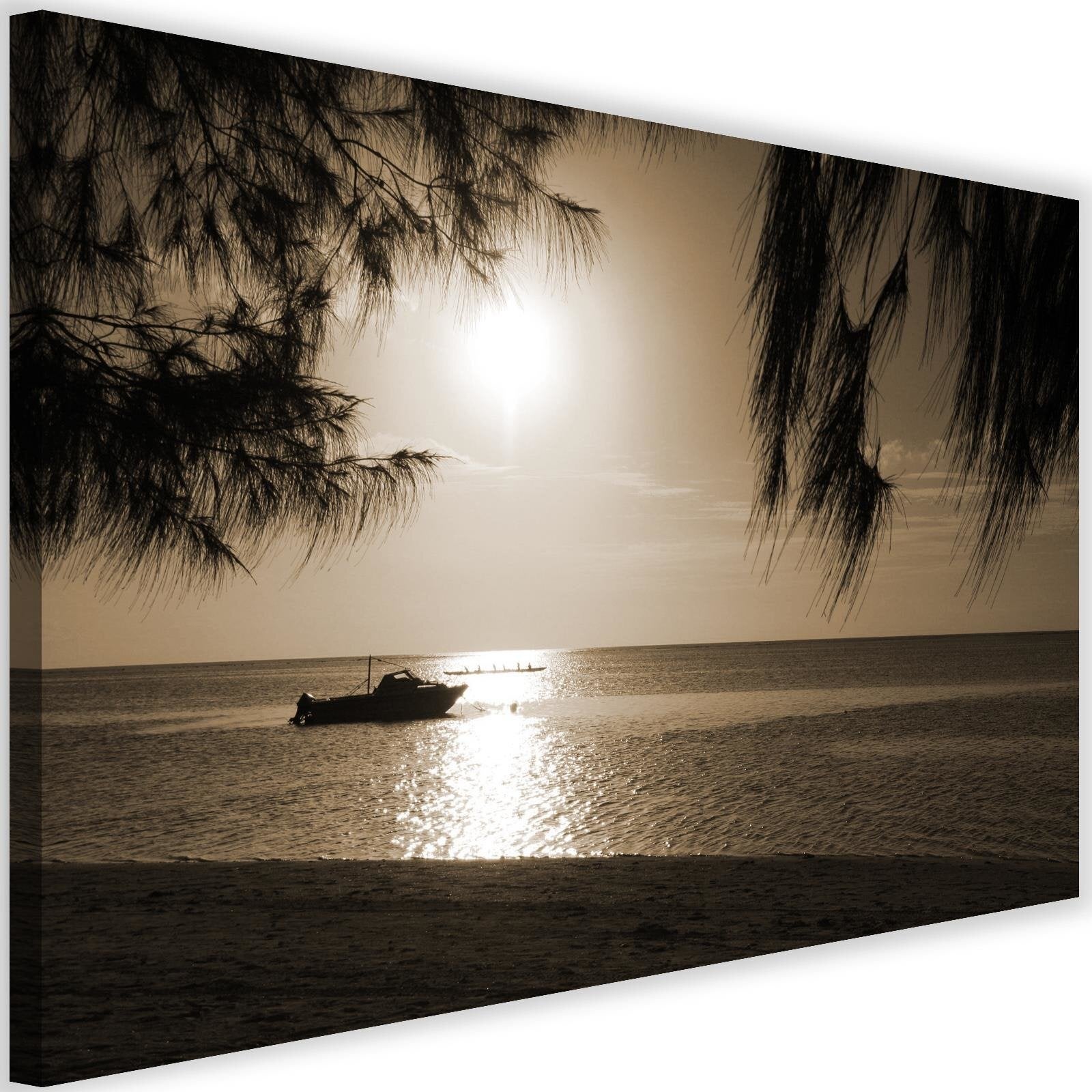 Tableau à moteur au bord de la mer 1 - 90 x 60 cm | Leroy Merlin