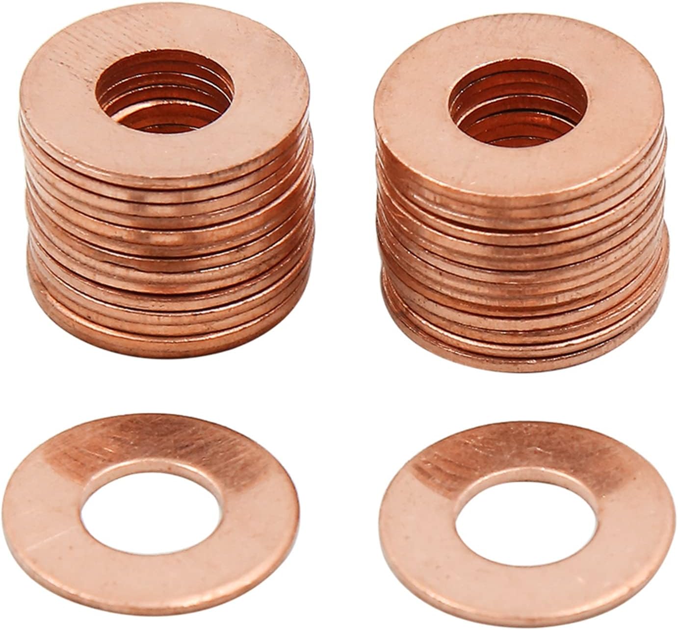30pc 8mm Dia Interne rondelle cuivre d'étanchéité Joint Plate Huile ...