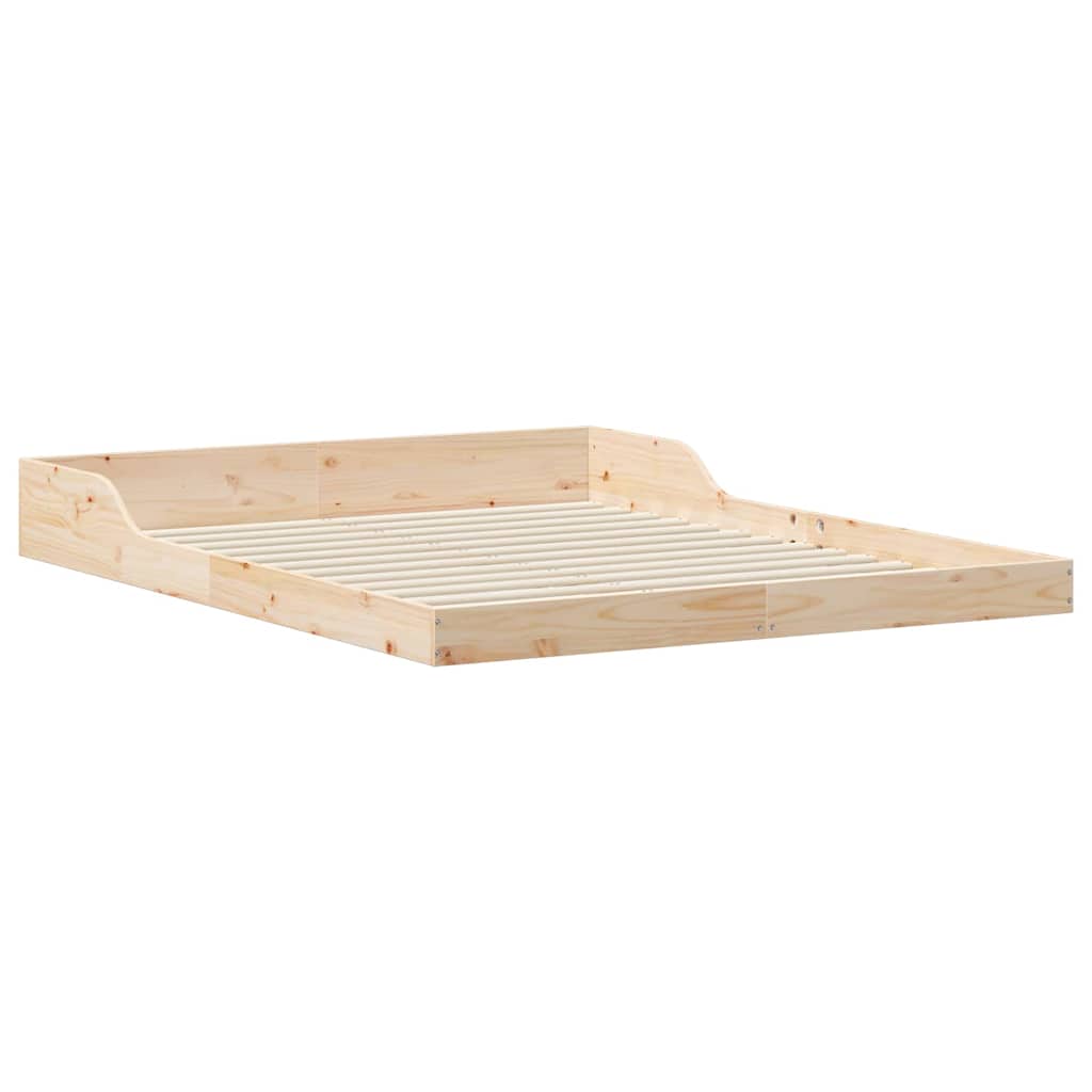 Letto matrimoniale | Letto per adulti | Struttura del letto Marrone 160 ...