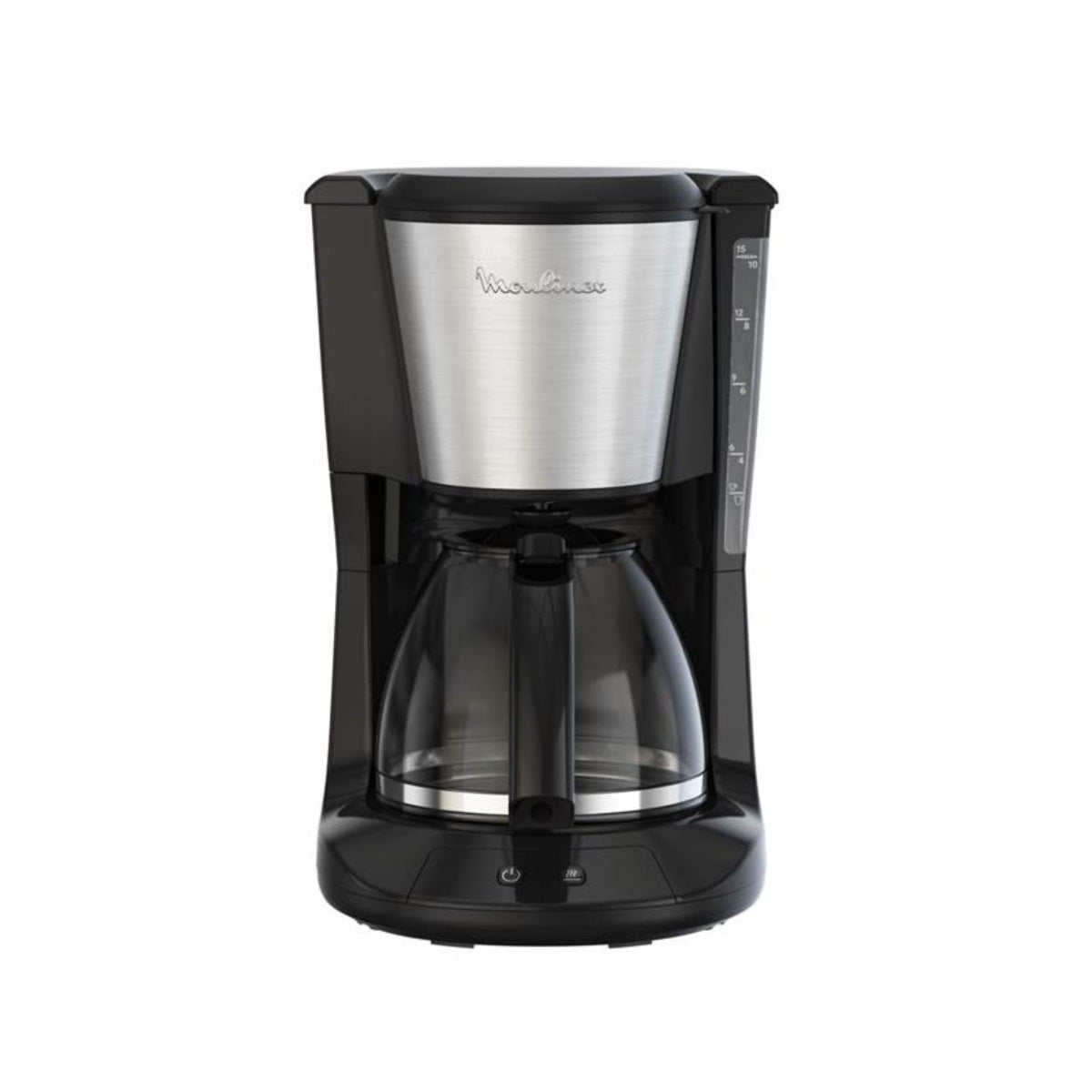 Cafetière filtre 1.2l 15 tasses 1000w noir - Moulinex FG5S0DE0 | Leroy ...