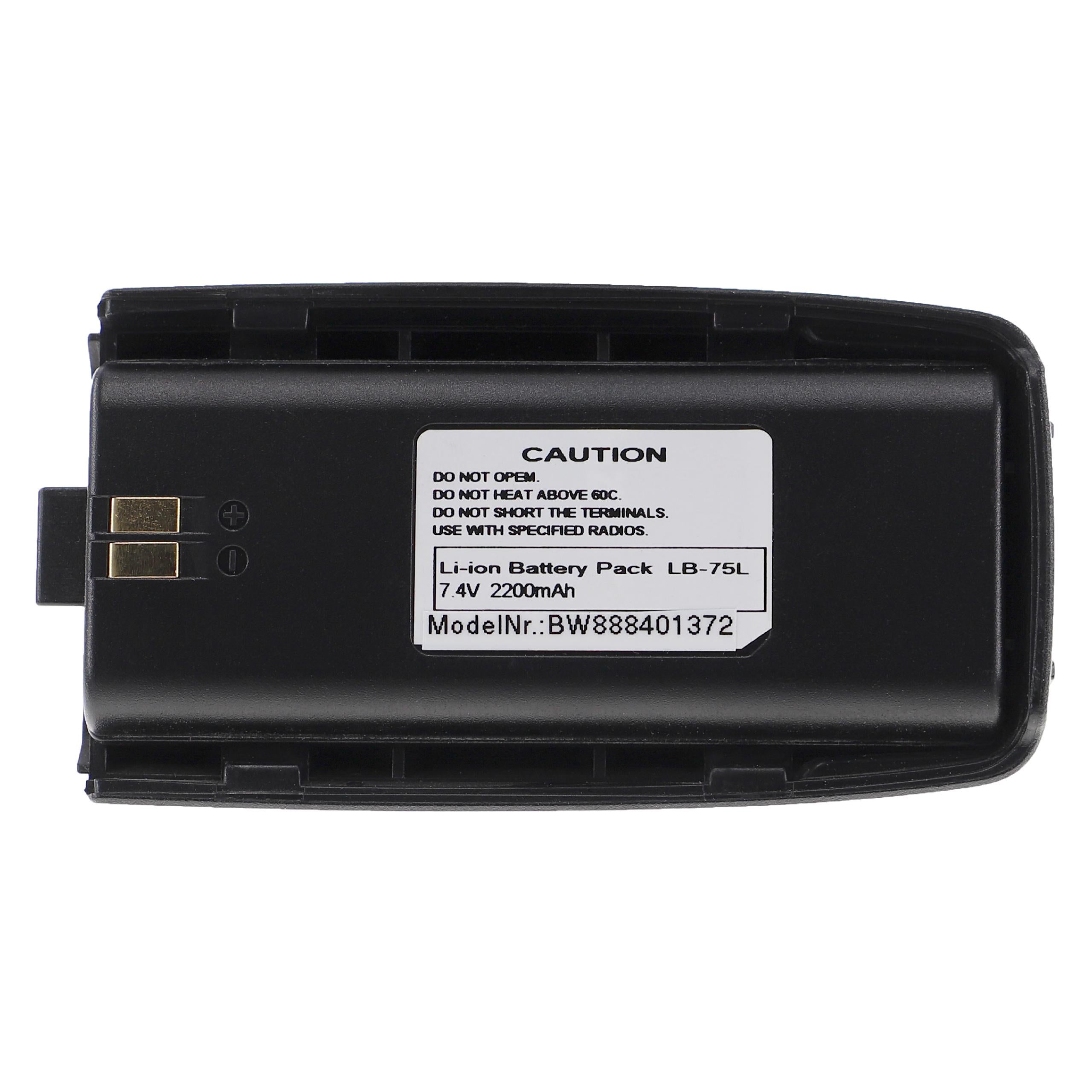 Vhbw Batterie compatible avec Retevis RT2 radio talkie-walkie (2200mAh ...