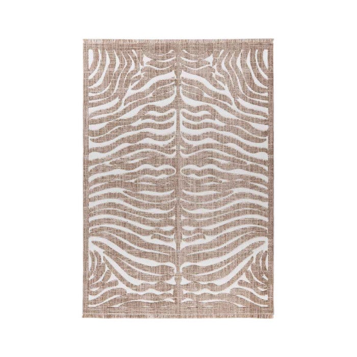 Tapis Tissé Ethnique à Poils Courts "Sarai II" Beige 80 x 150 cm ...