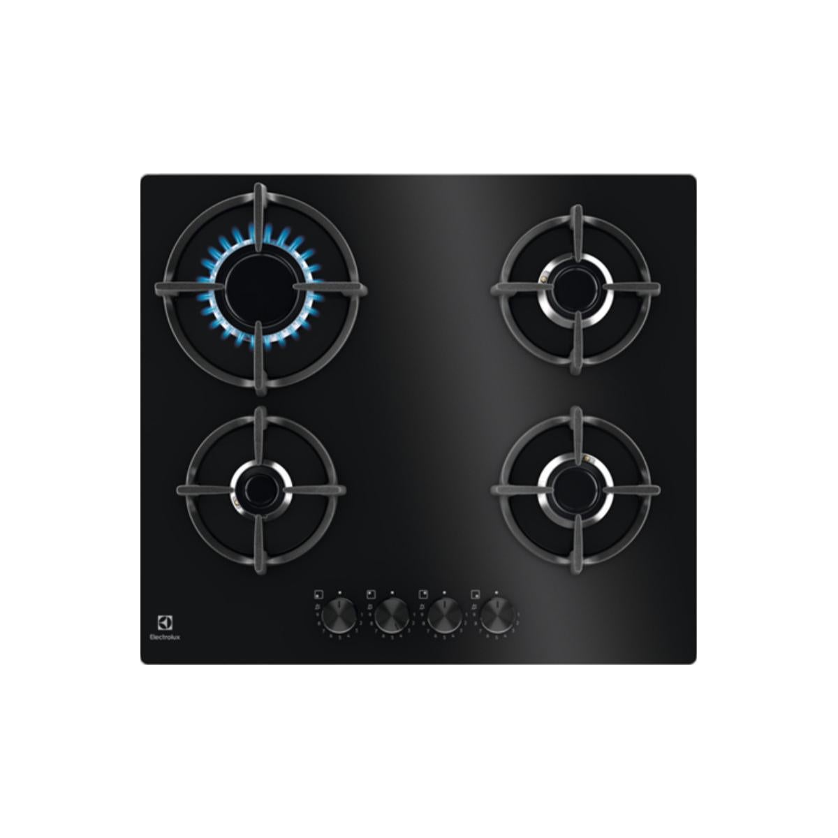 Table de cuisson à gaz encastrable 4 feux Electrolux EGG64272K Noir ...