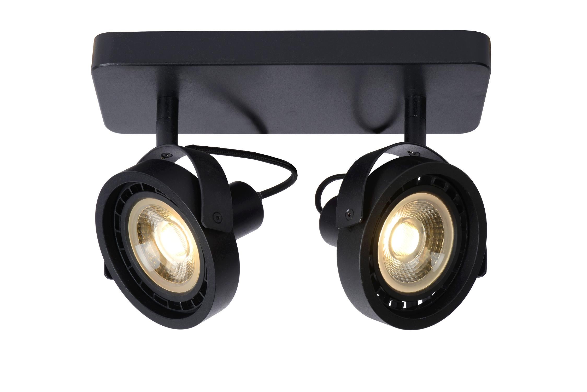 Lucide TALA LED - Spot plafond - LED Dim to warm - GU10 (ES111) - 2x12W ...