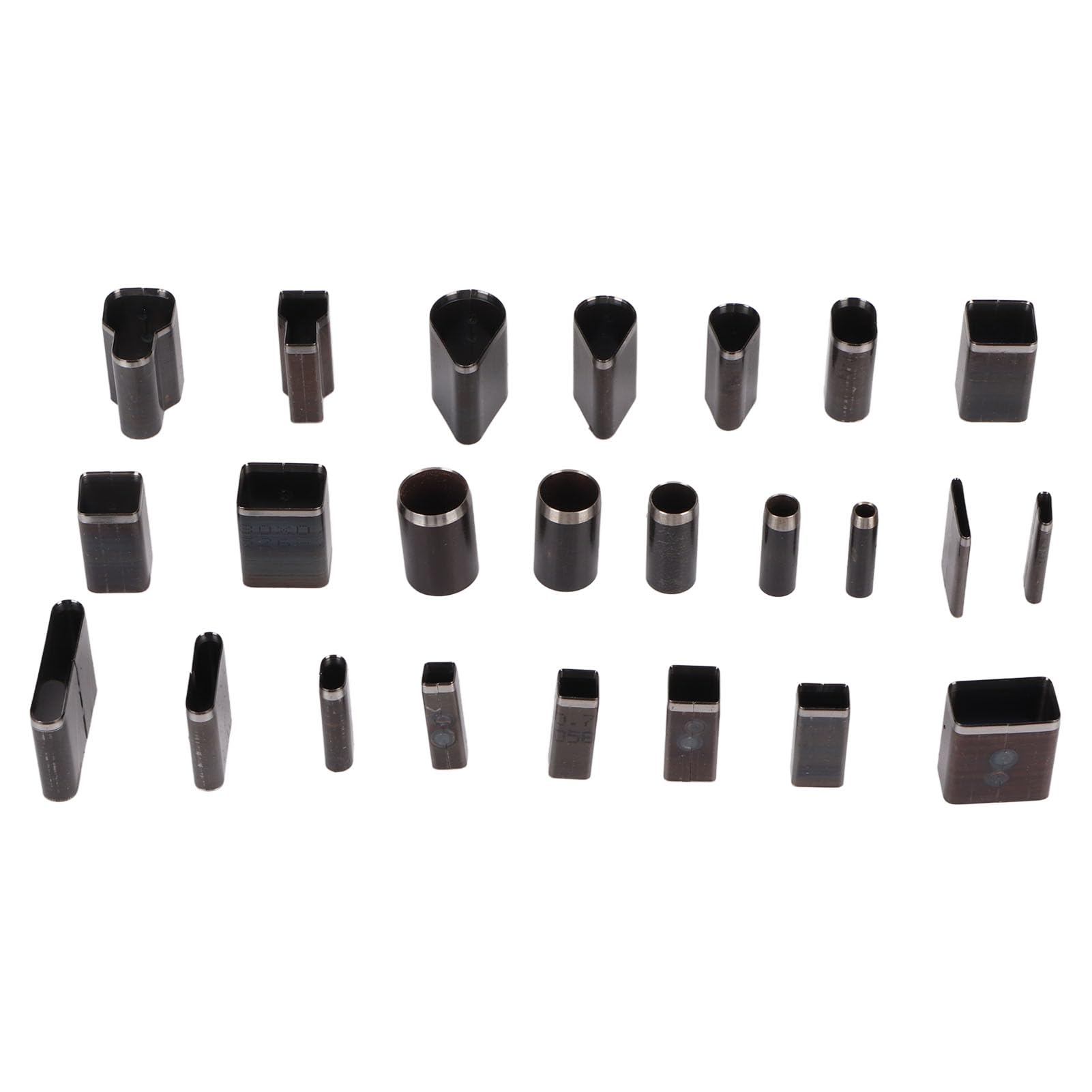 Lot de 24 poinçons creux en acier à haute teneur en carbone, styles ...