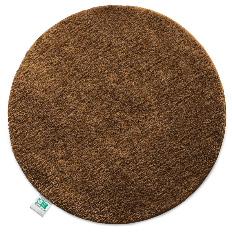 KARAT >Tapis de bain Sky, tapis de salle de bain rond Marron 95 cm de ...
