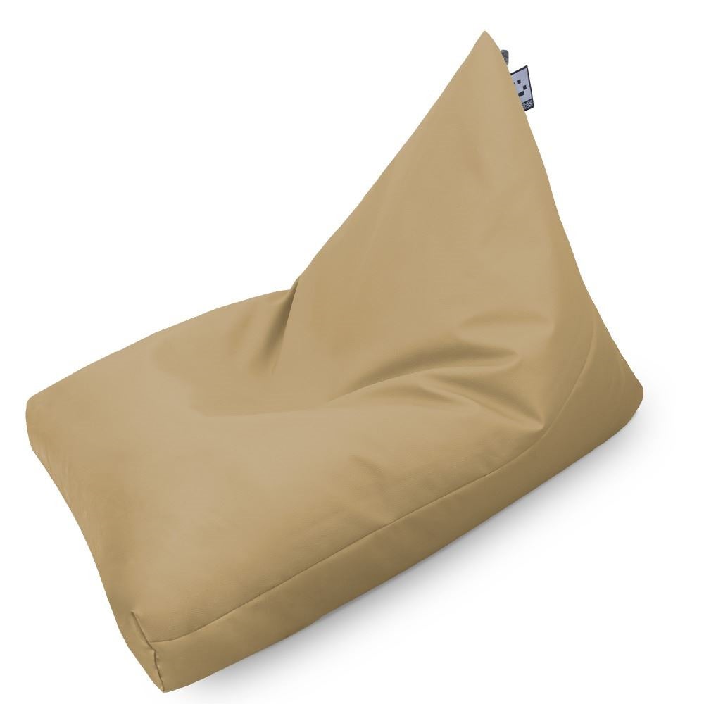 Pouf Pyramide Similicuir Indoor Beige XL | Leroy Merlin