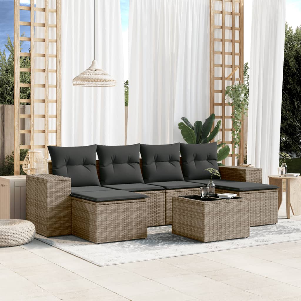Set de sofás de jardín 7 piezas | Conjunto de jardín de ocio | Set de ... Set de sofás de jardín 7 piezas | Conjunto de jardín de ocio | Set de ...