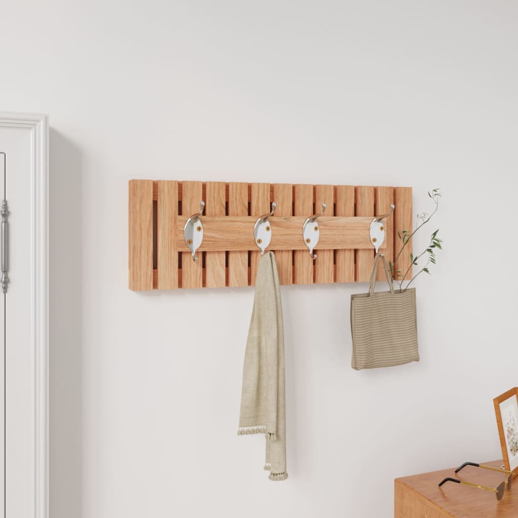 Cintre mural 42x8,5x14 cm Bois massif de noyer | Leroy Merlin