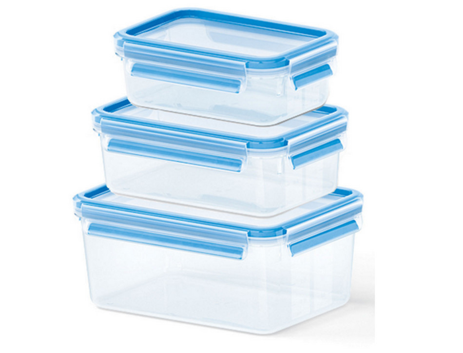 Emsa 508566 Cajas de almacenamiento con cierre de clip de 0,55 l/1 l/2 ...