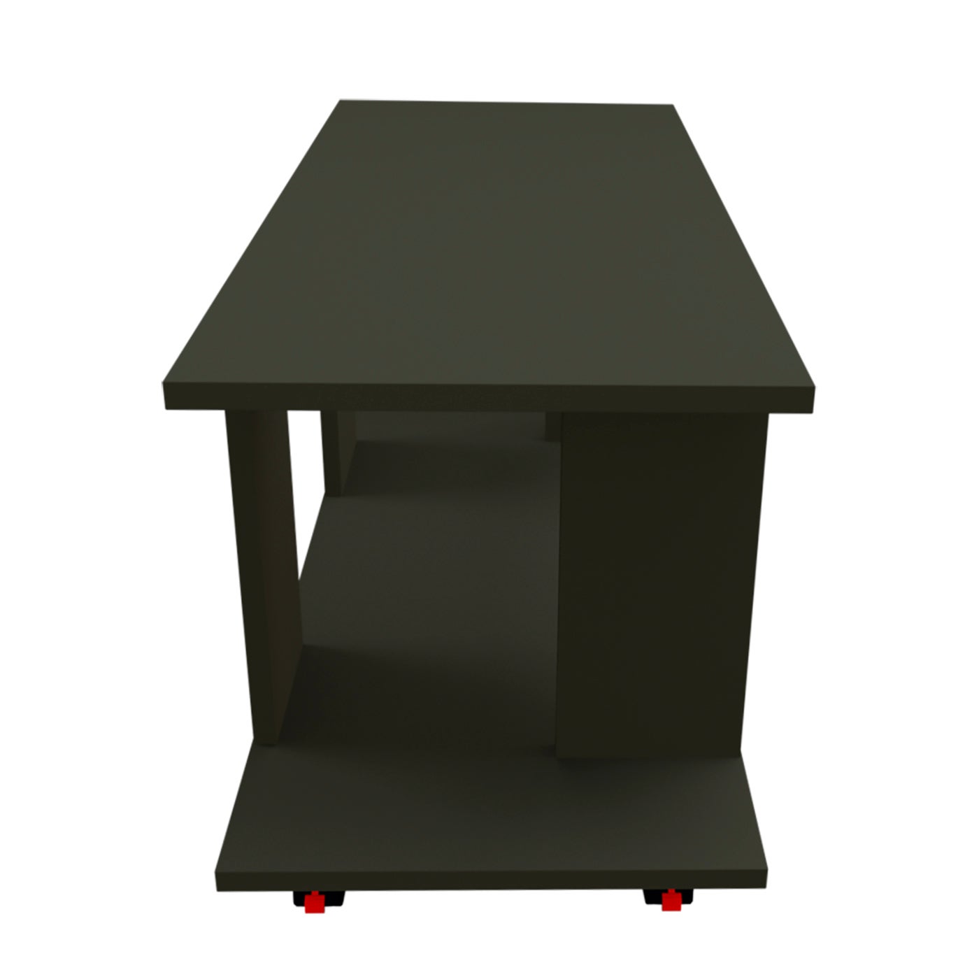 Henor Tavolo Basso su Ruote. Mobile Tv. Legno Mod. Pilar 90 x 40 x 45.5 ...