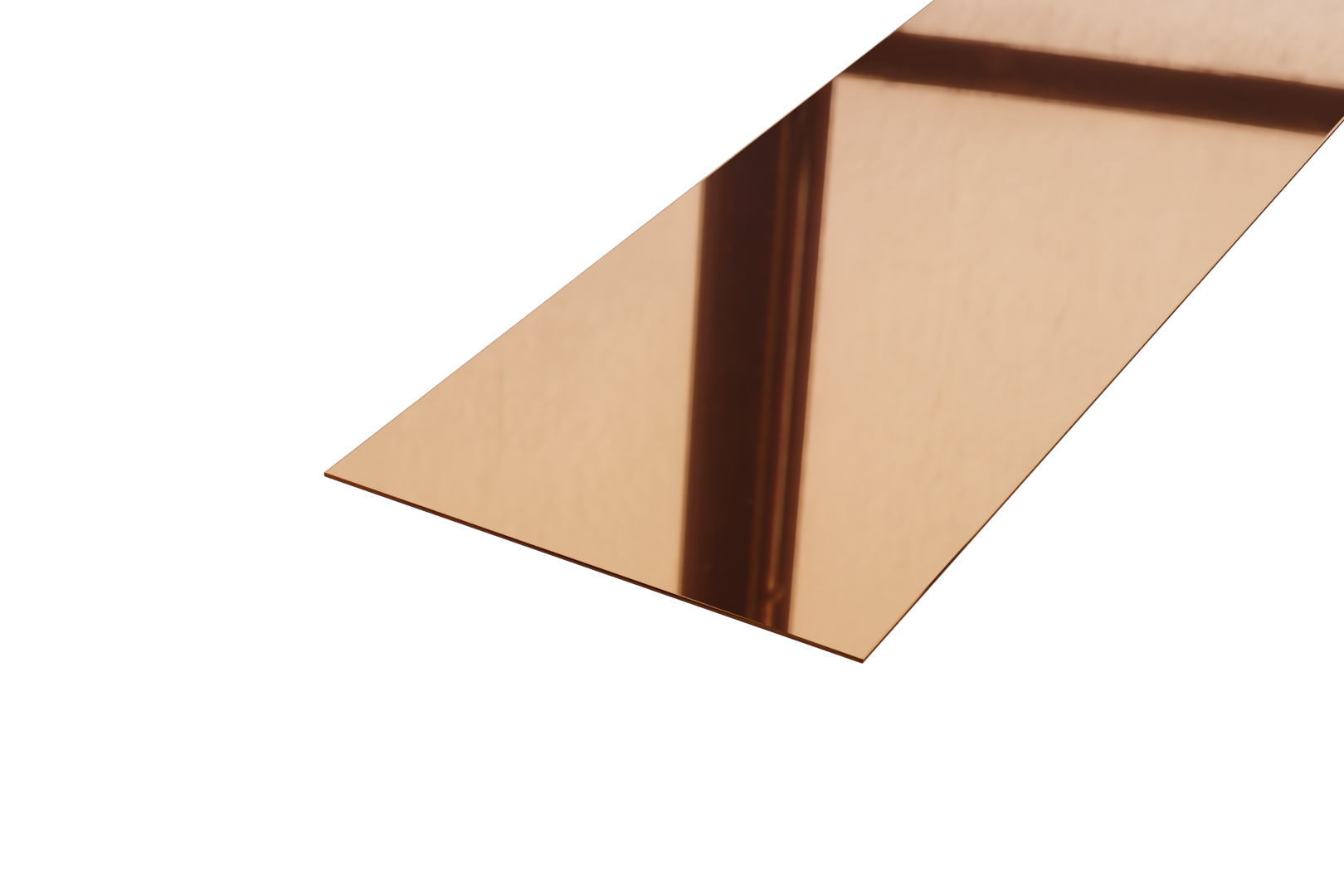 Bande décorative en inox pour murs en cuivre poli - 10cm x 244cm ...