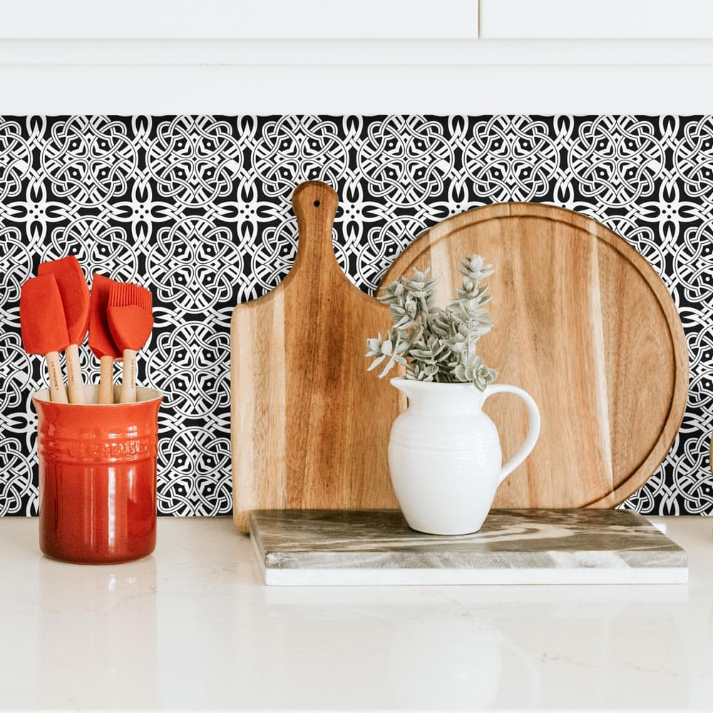 Crédence Adhésive Baroque Monochrome - 300 x 60 cm | Leroy Merlin