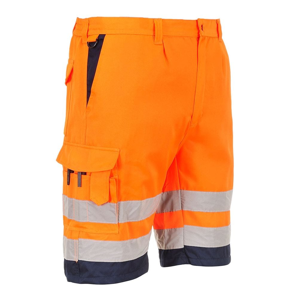 Bermudas de A.V de polialgodón con cintas reflectantes bolsillos ...