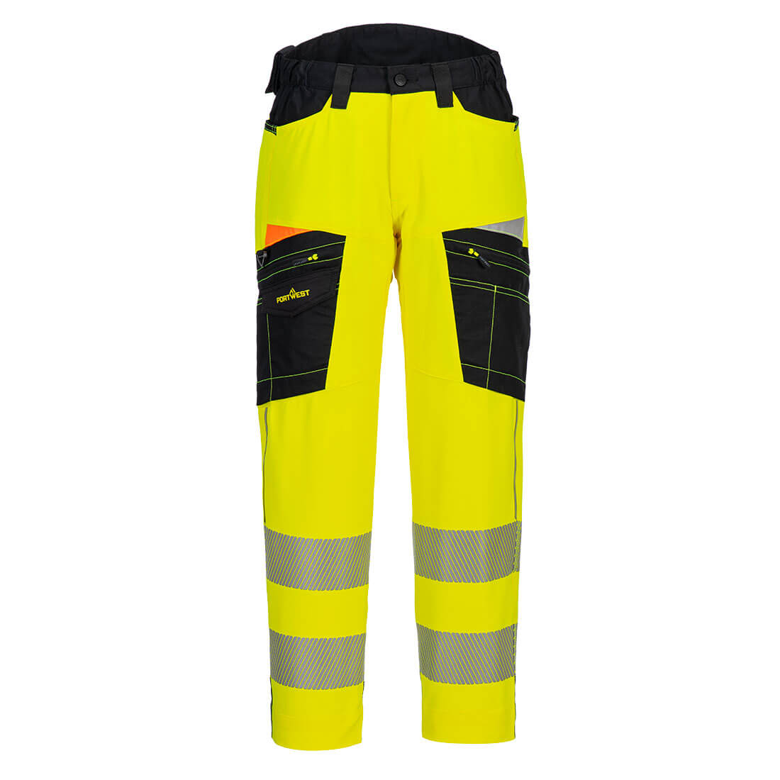 Pantalones de alta visibilidad DX4 Hi-Vis Service / 38 / Amarillo/Negro ...