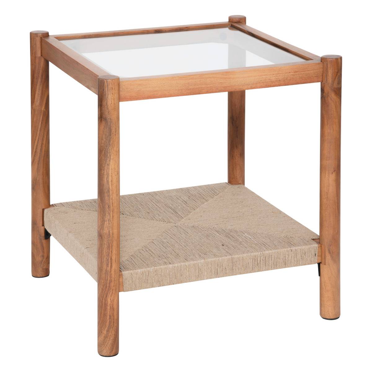 Table d appoint "Apala" 50x50cm marron - Atmosphera créateur d ...