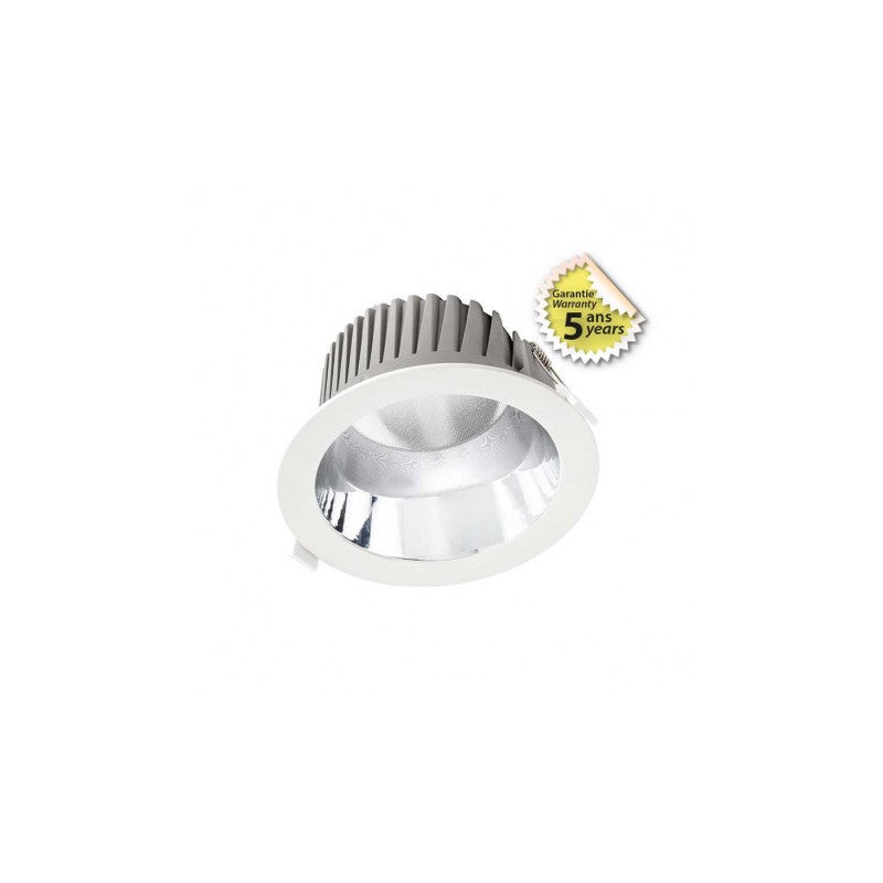 Downlight LED Blanc Ø180 25W 2500LM 4000K - Garantie 5 ans | Leroy Merlin