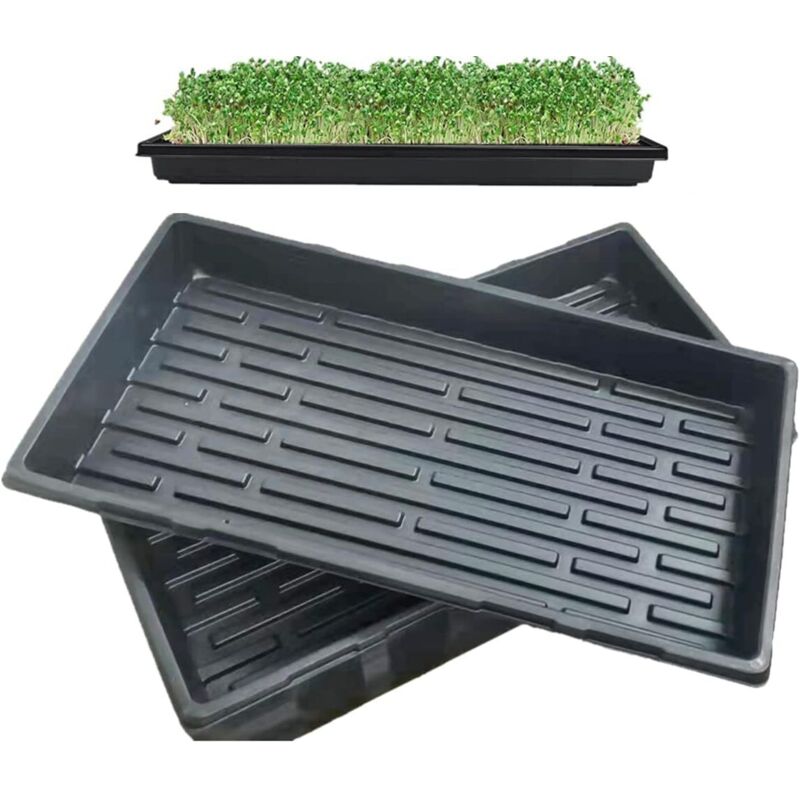 Lot de 5 plateaux de culture sans trous de drainage 55 x 29 cm. Idéal ...