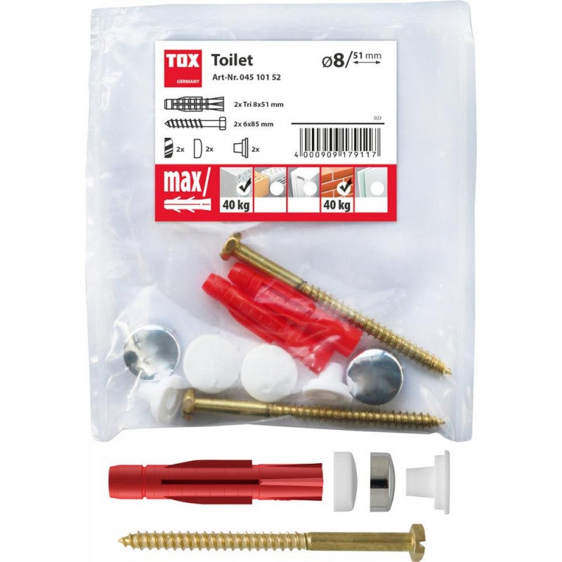 Set fixation de toilette au sol Toilet Plus BTL | Leroy Merlin