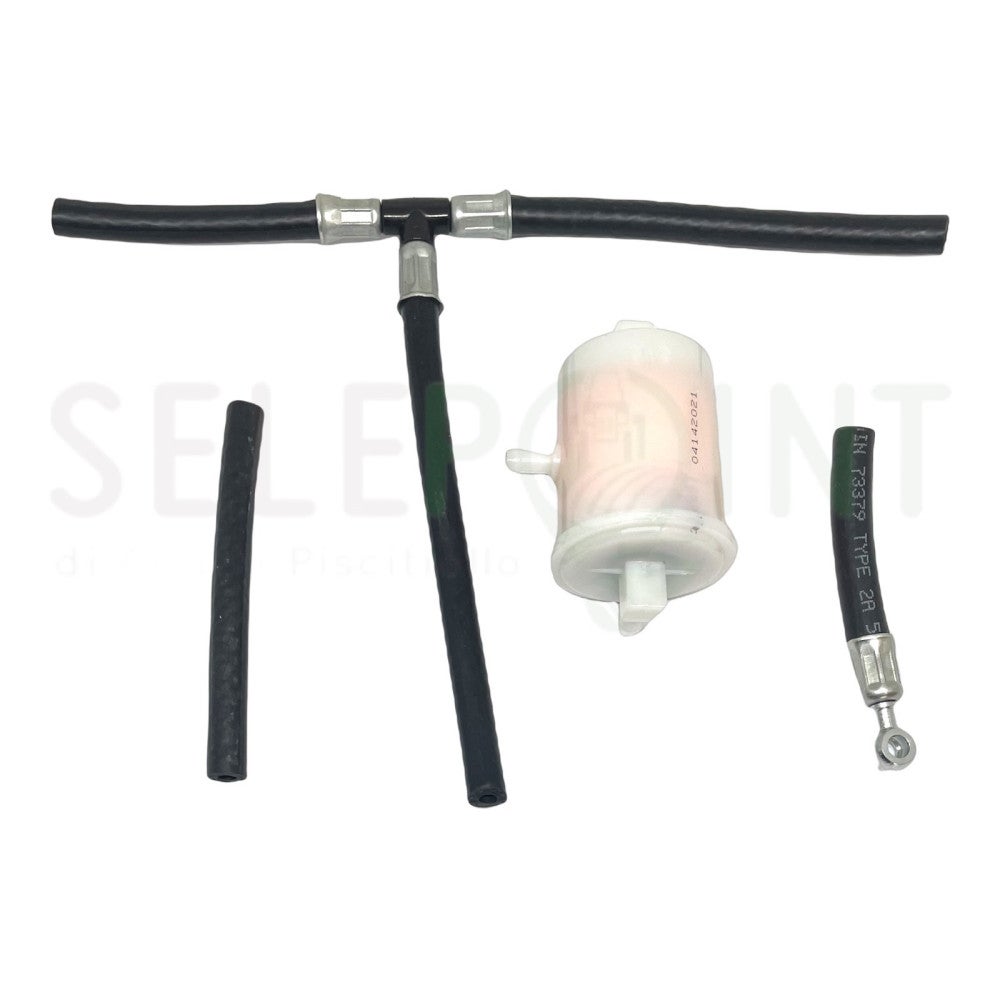 Kit filtro gasolio motore lombardini 3 vie con tubi 15ld225-315-350-400 ...