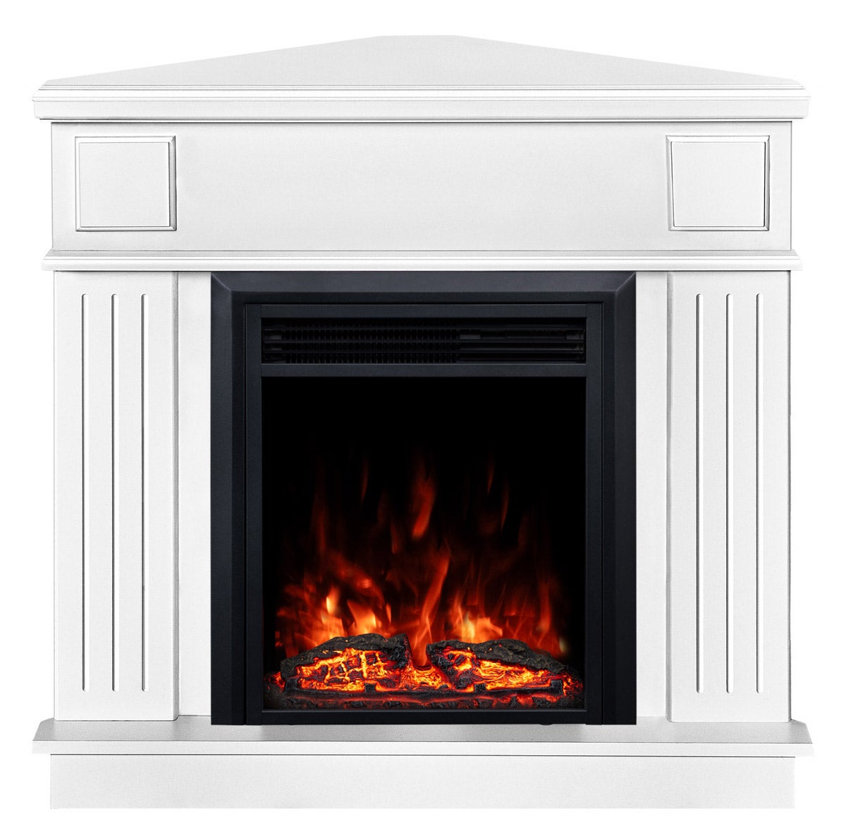 Cheminée électrique Marina Corner & Cris Art Flame, 1000 x 1000 x 500 ...