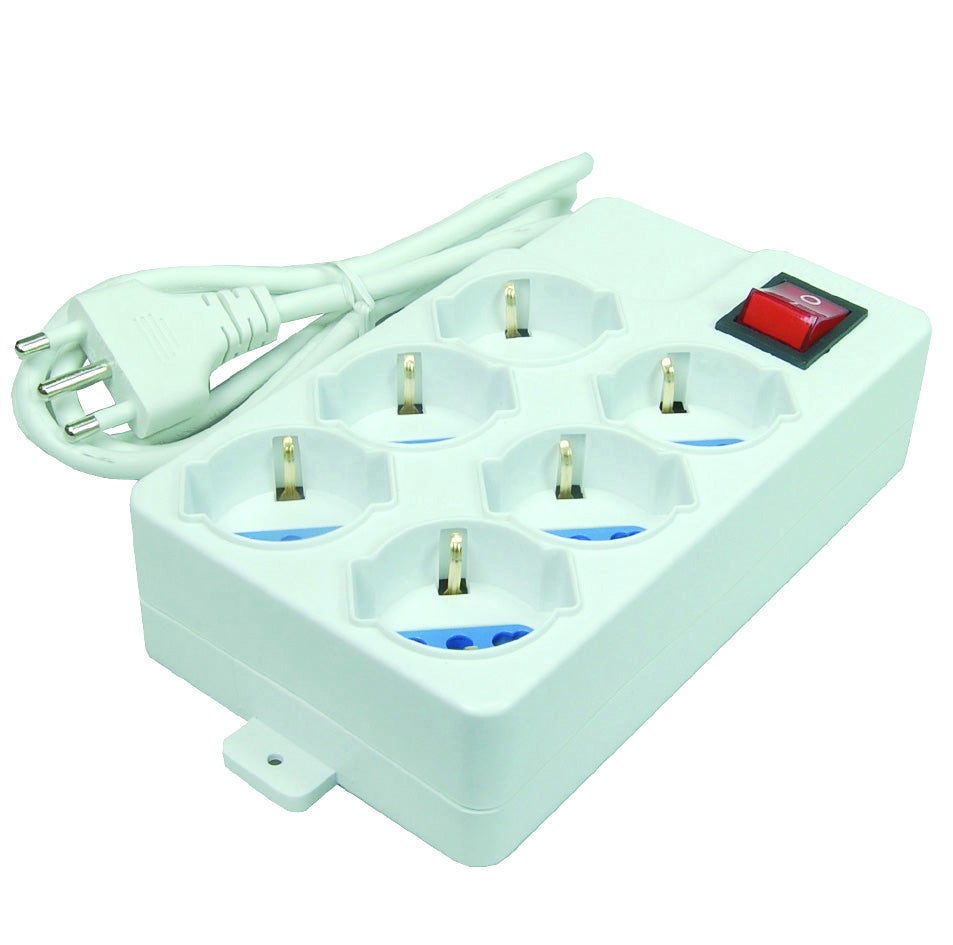 Prise multiple 6 x 2 points Sk Int Syntesy 00380 | Leroy Merlin