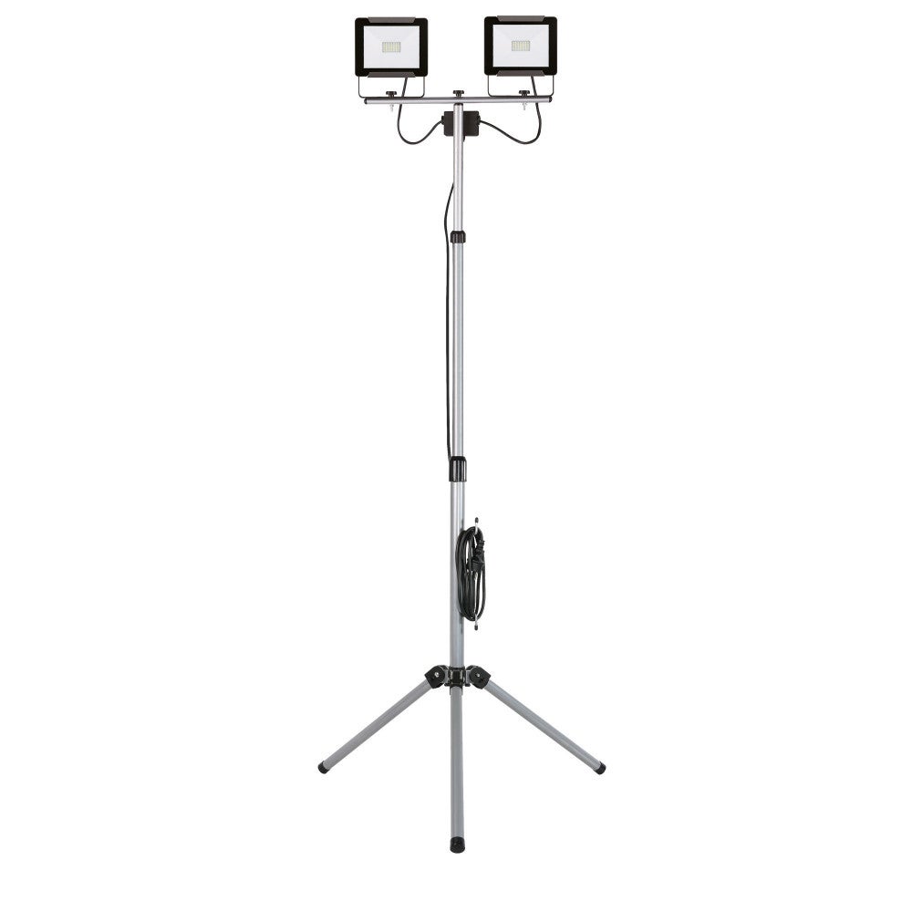 Projecteur led sur pied 2x20w | Leroy Merlin