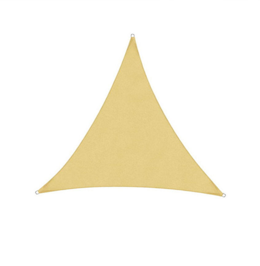 4x4x4M triangle parasol voile jaune-extérieur parasol cour jardin ...