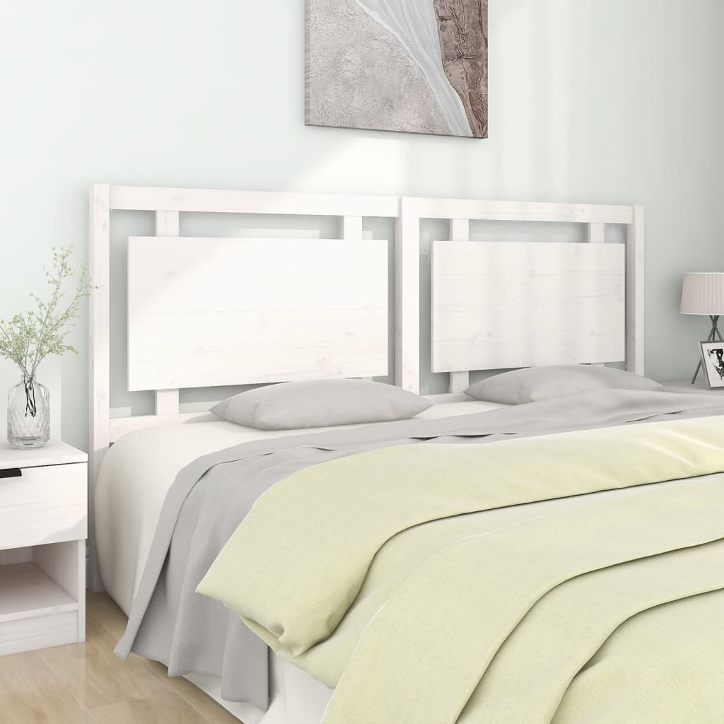 Maison Exclusive - Tête de lit blanc 185,5x4x100 cm bois massif de pin ...