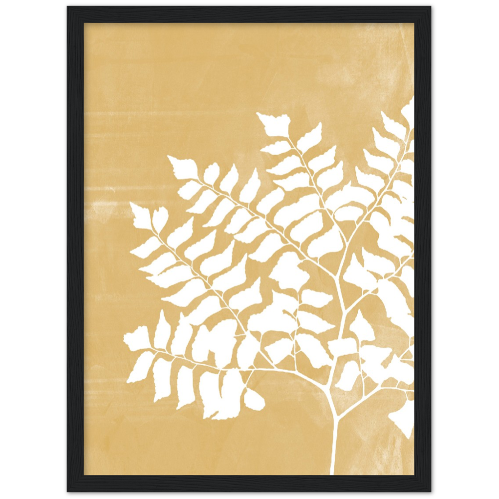 Lámina decorativa para enmarcar YELLOW FERN I 50x70 cm | Leroy Merlin