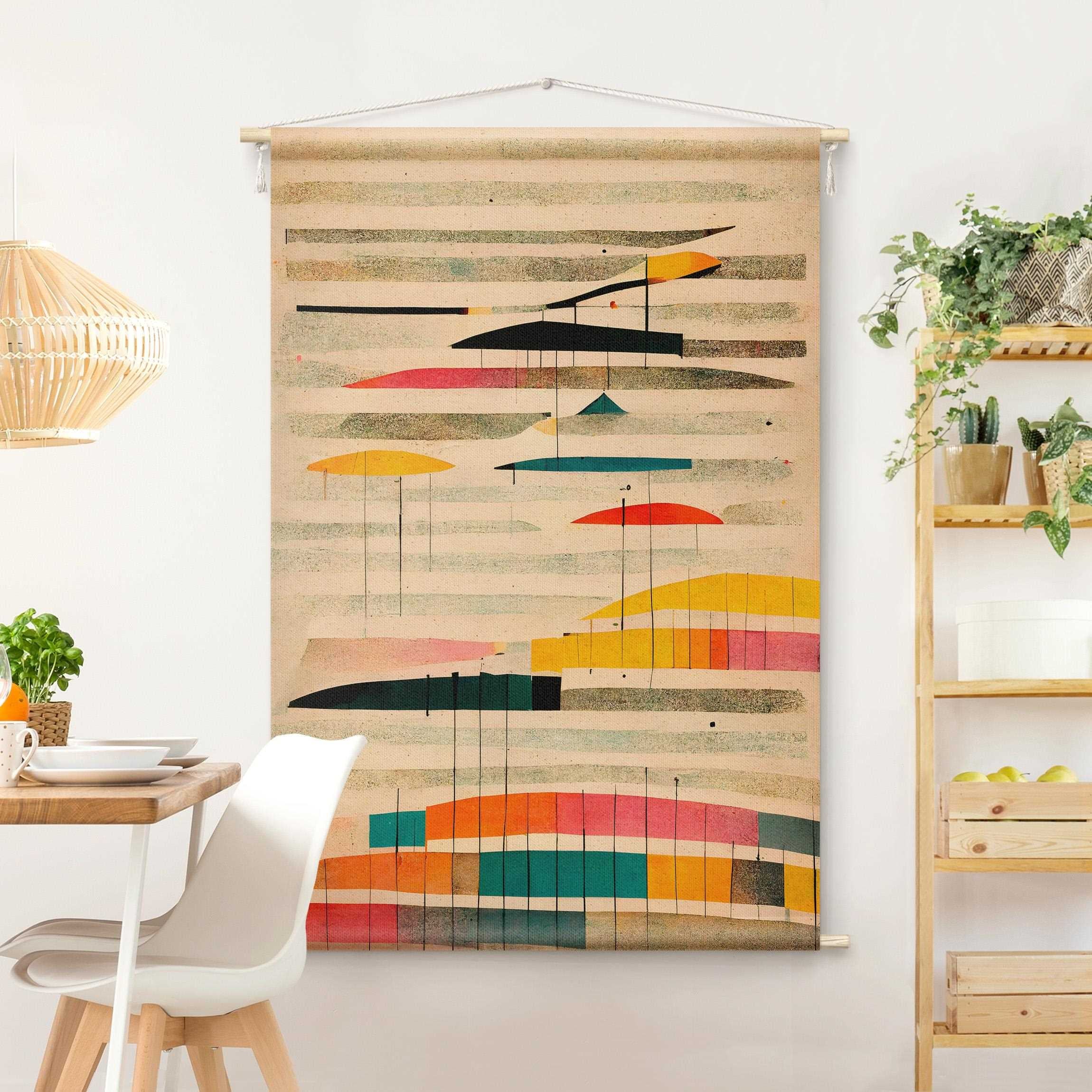 Tapiz - Composition Of Colours With Stripes 110 x 165 cm | Leroy Merlin
