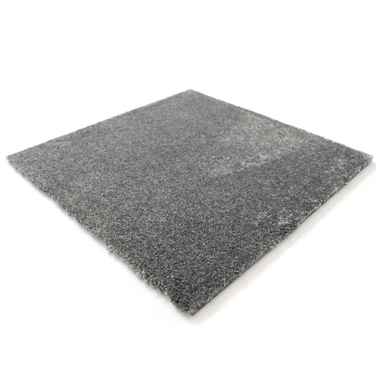 Dalle moquette velours - Gris foncé - paquet de 3 m² | Leroy Merlin