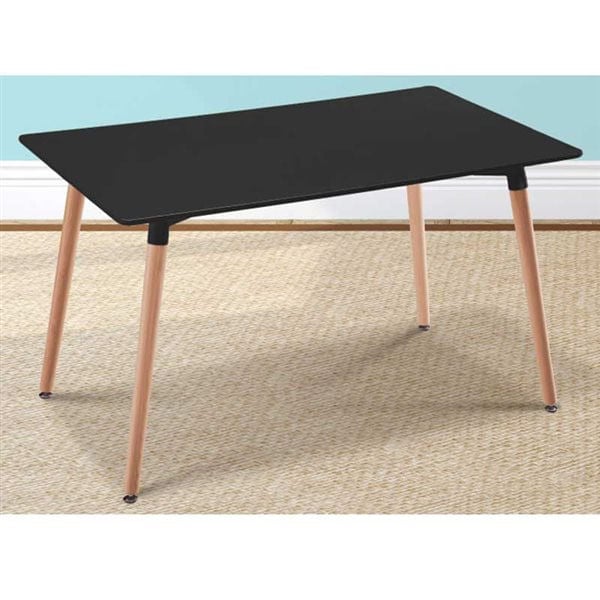 Mesa rectangular Dinamarca negro 76x120x80 cm | Leroy Merlin