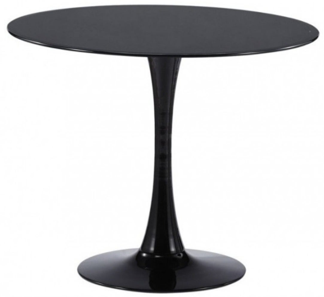 Table ronde Tulipa - Moderne et intemporel-Couleur Noir-Diamètre 60 cm ...
