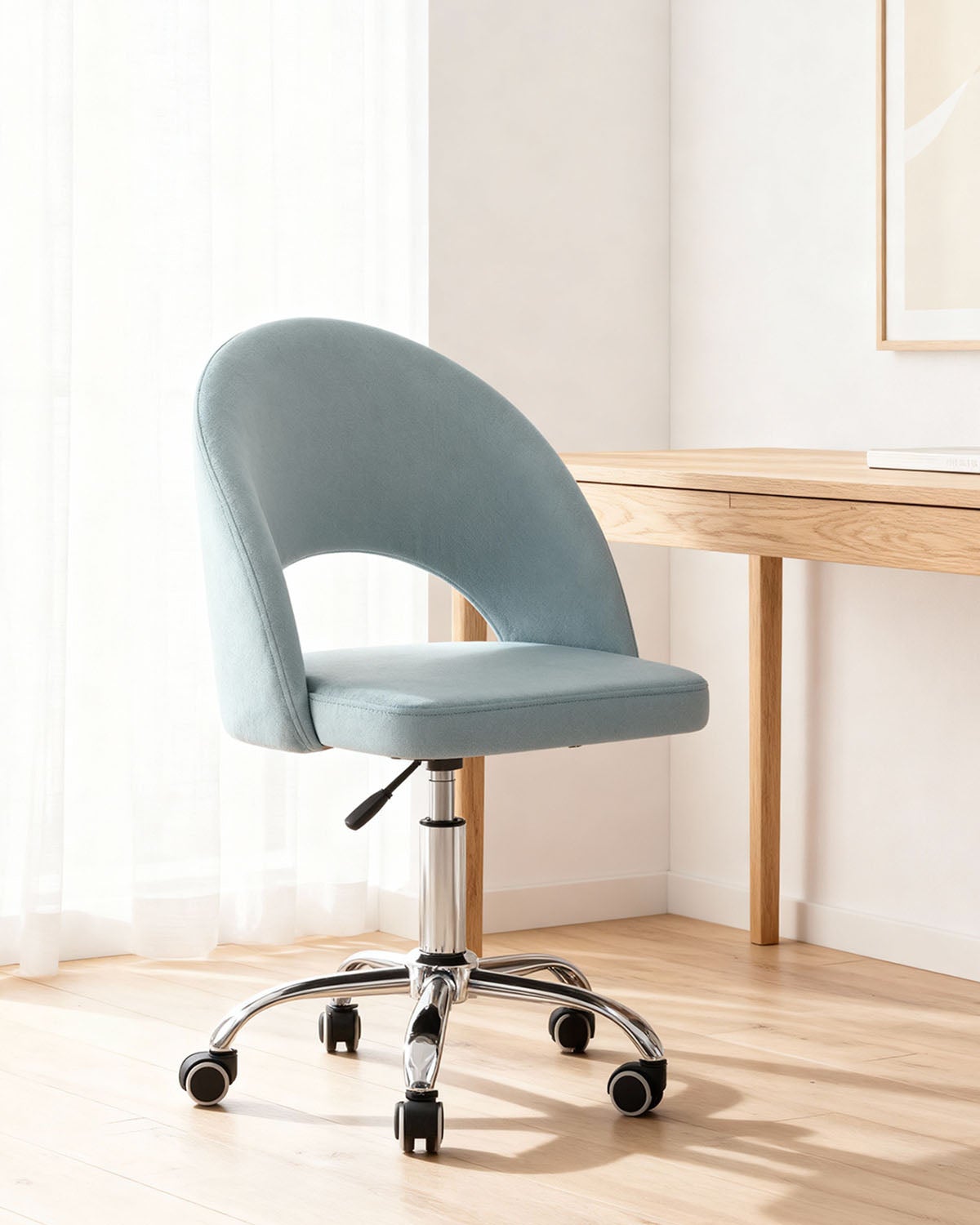 Silla de escritorio hallie rosa para hogar moderno mueble de almacenaje ...