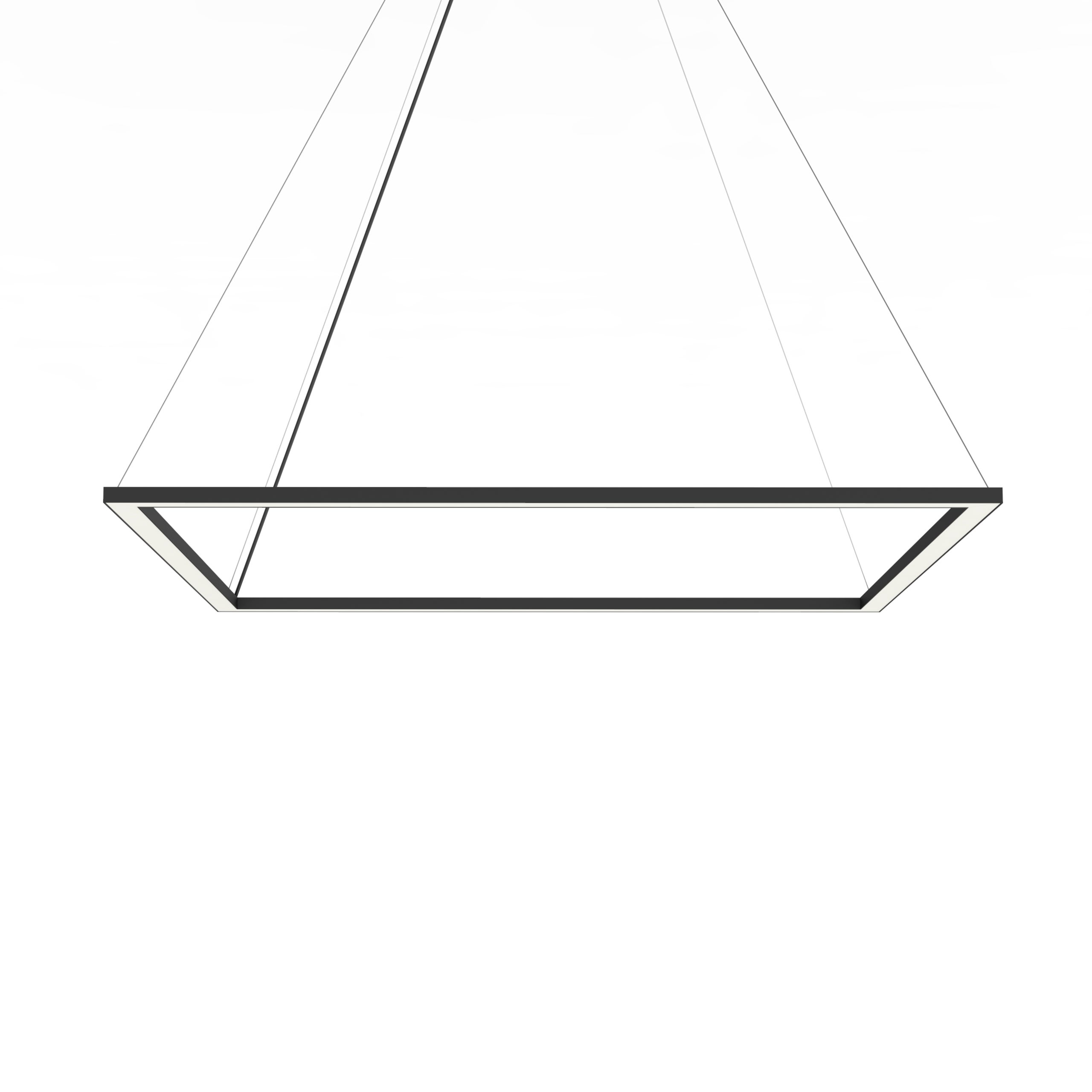 LUMICOM | FRAME Sospensione, STRIP LED, 70W/m, 4000K, metallo, nero ...