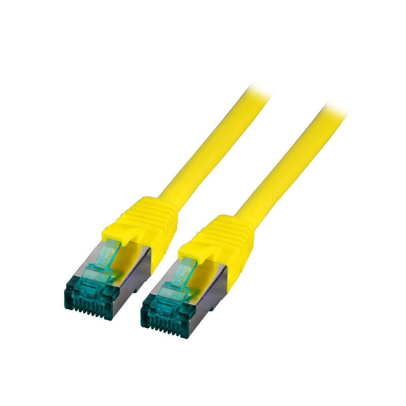 Efb rj45 cable de red s/ftp, cat.6a, lszh, 5m, amarillo | Leroy Merlin