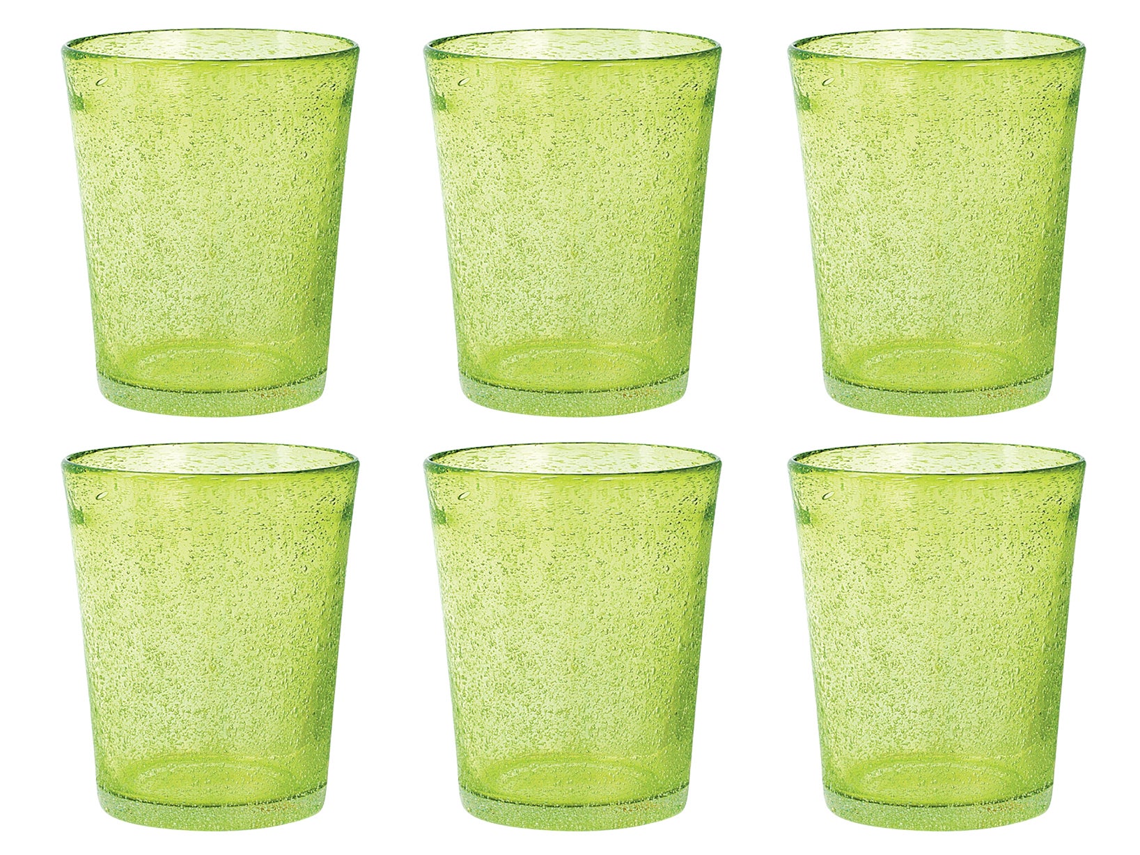 H&H 6 vasos Giada vaso bebida color verde cl 46 | Leroy Merlin