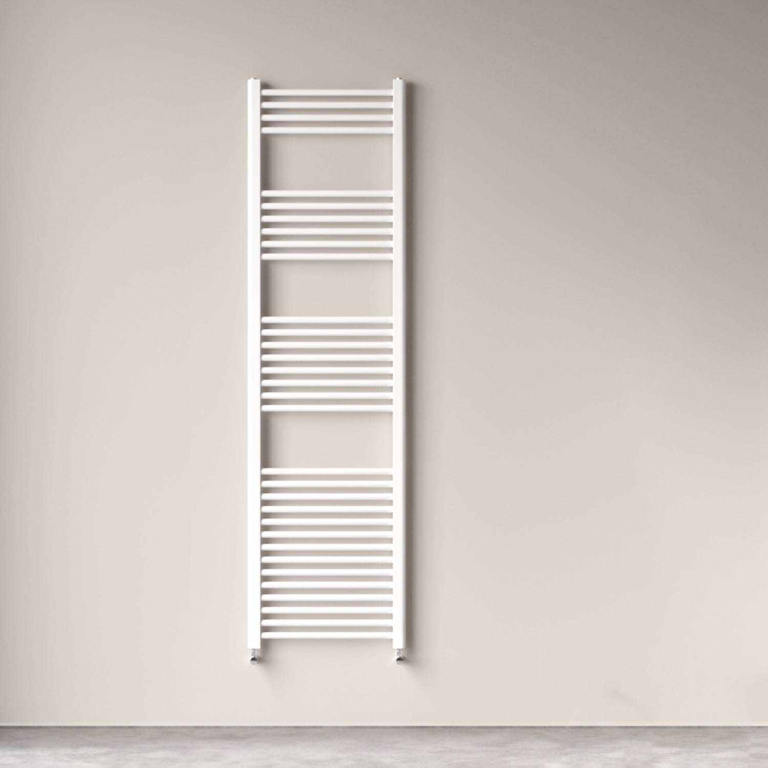 Radiateur eau chaude vertical blanc acier classique basse témperature ...