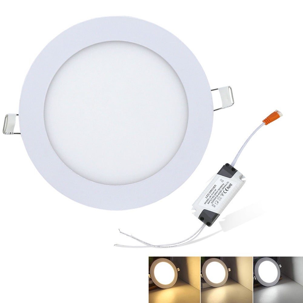 Conjunto de 10 paneles de panel de 6W Extra-Plat Spot Panel incorporado ...