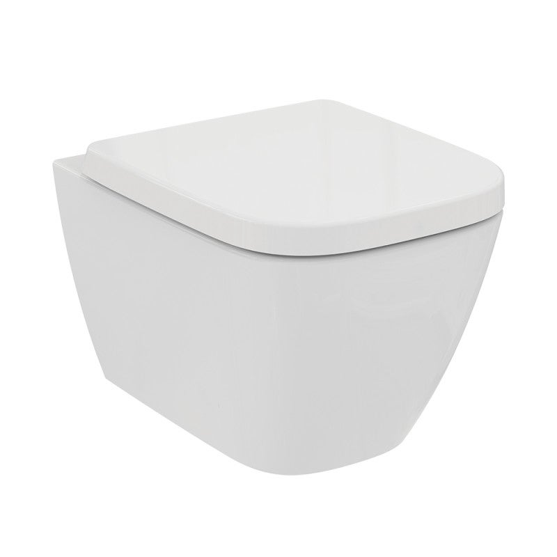 WC suspendu compact sans bride IDEAL STANDARD I.Life S RimLS+ avec ...